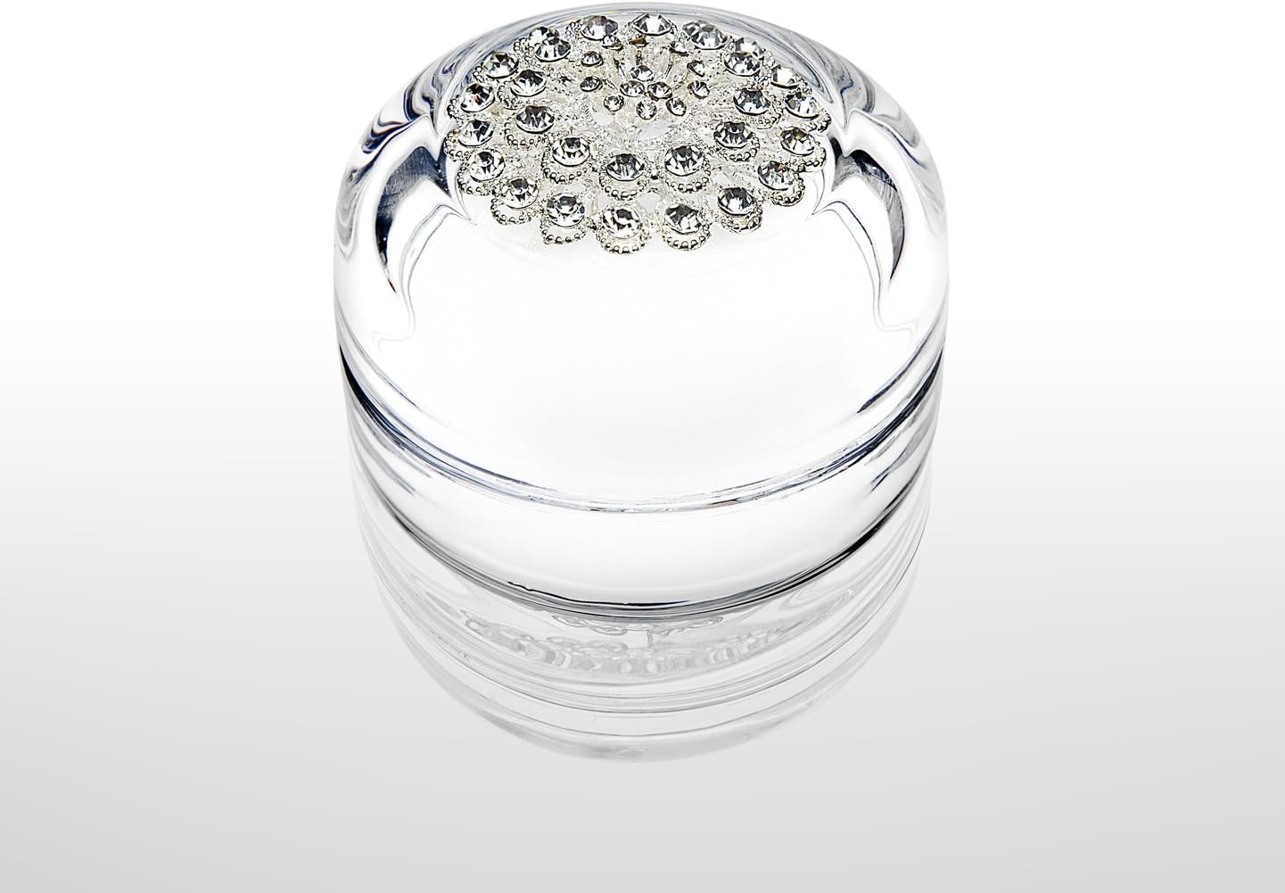 Amazon.com: Studio Silversmiths Round Covered Box W/ Silver Jewel ...