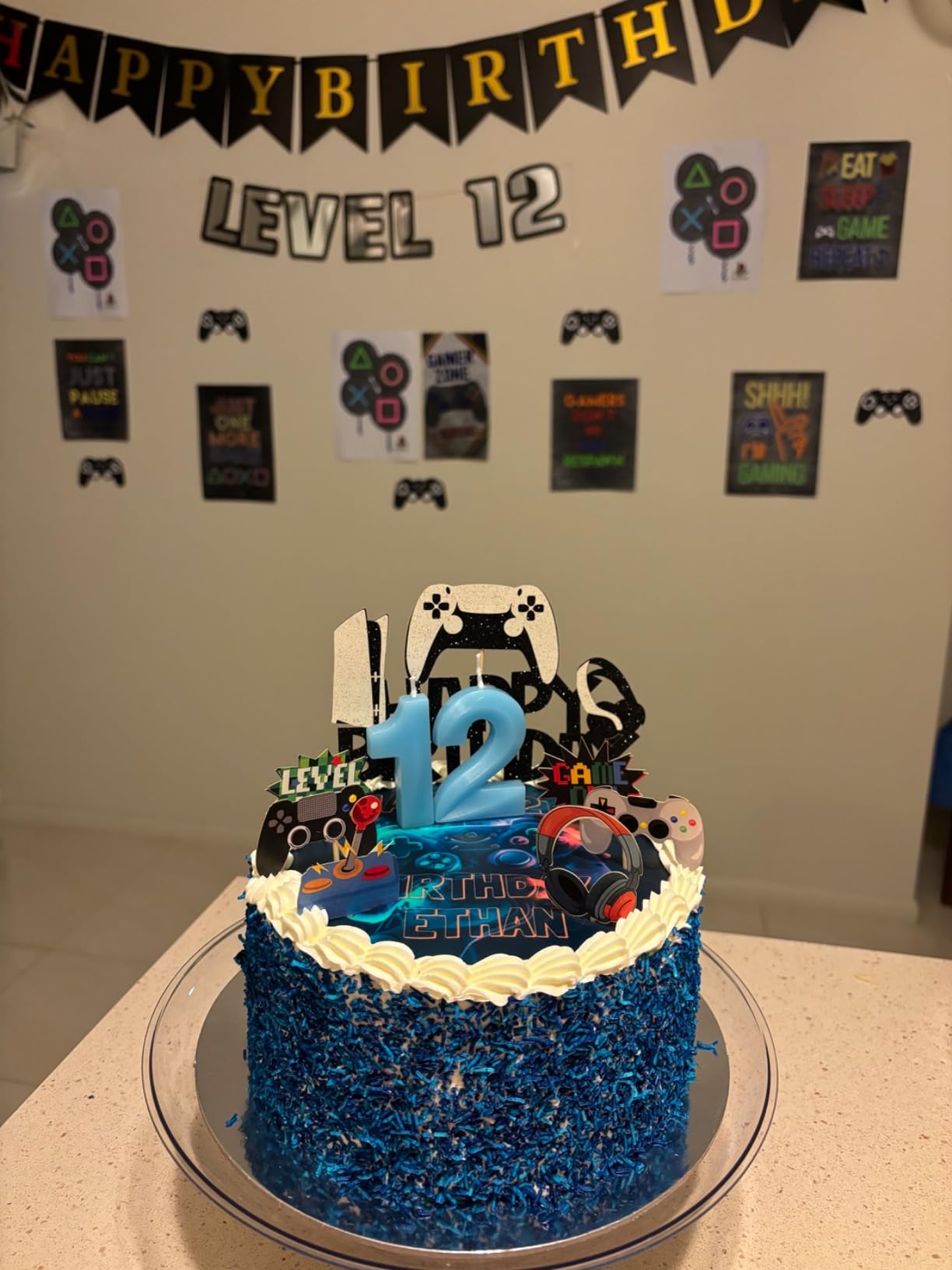 Confetti! Glittery Video Game Cake Topper - PS5 Edition - dazzling PS5 ...