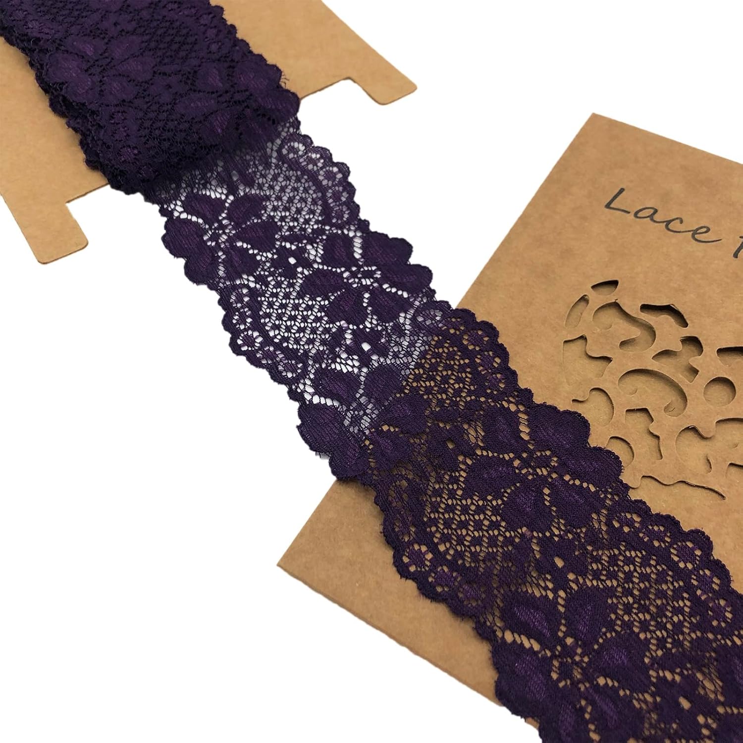 Amazon.com: 2.5″×10 Yards Stretch Lace Ribbon with Floral Pattern Lace ...