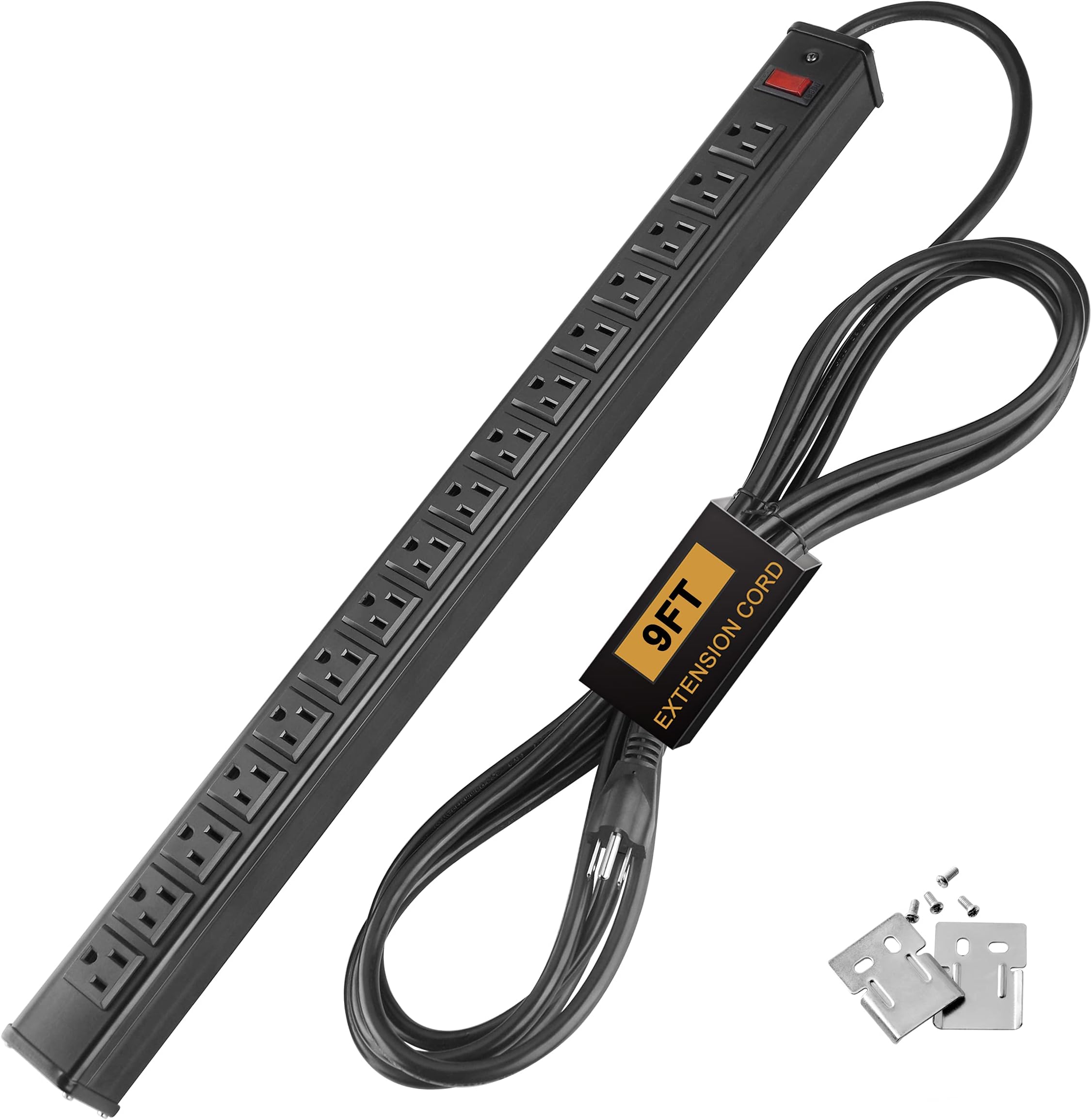 Amazon.com: 16 Outlet Metal Power Strip with 9-Foot Ultra Long ...