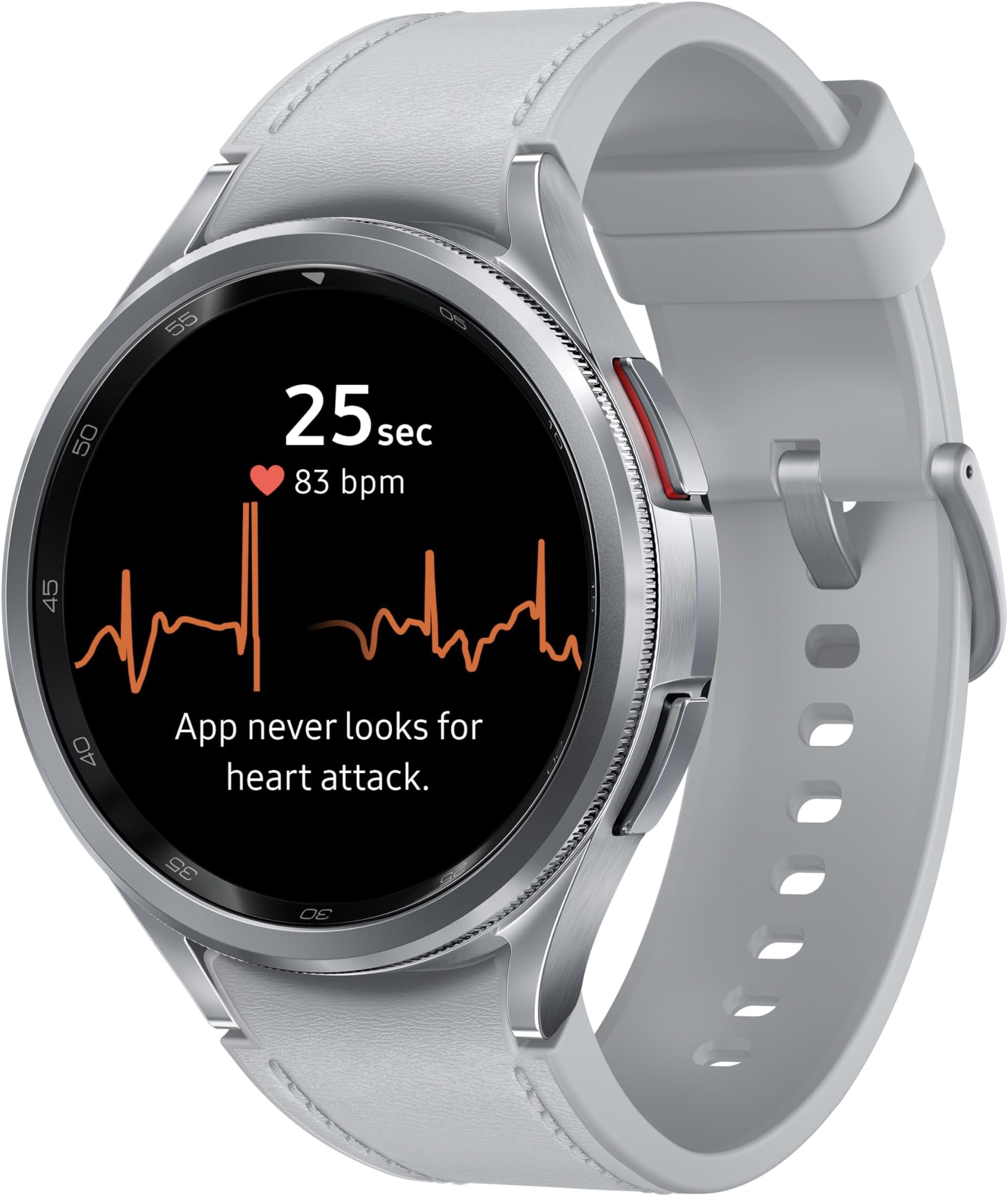 Samsung Galaxy Watch6 Classic LTE (47mm, Silver, Compatible with ...