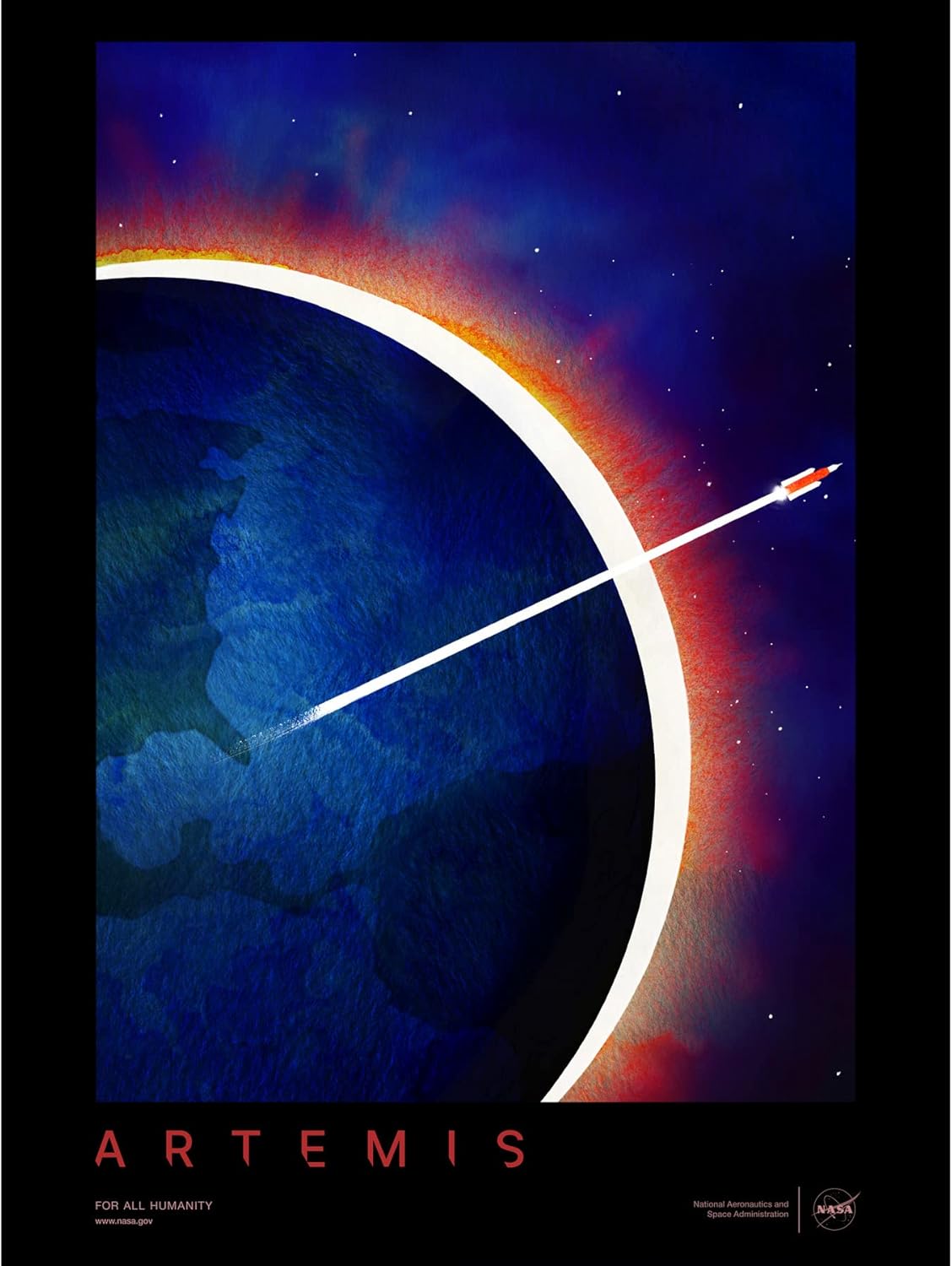 Amazon.com: Artery8 NASA Artemis Moon Mission Visionary Lunar Space ...