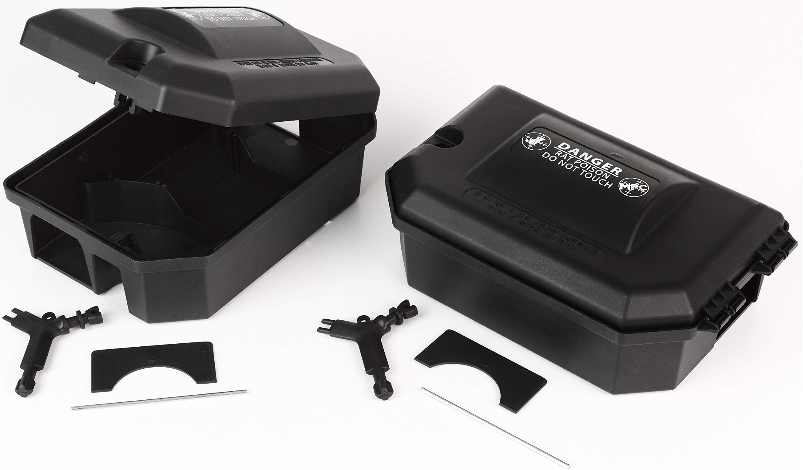 Pest Expert Heavy Duty Rat & Mouse Poison Outdoor Bait Boxes (x4 ...