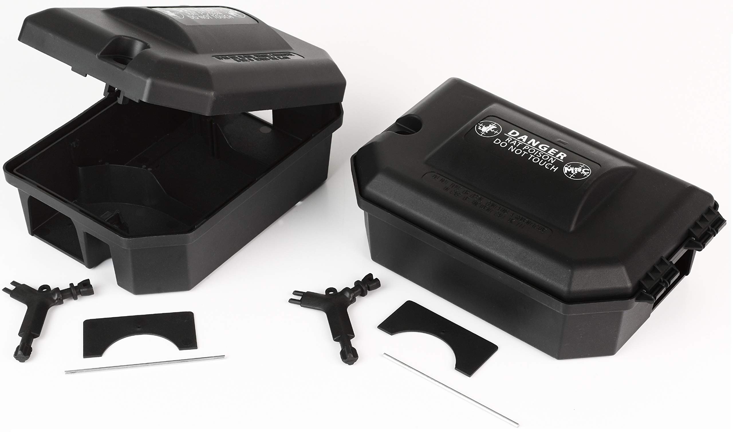 2 Exterminator Rat Bait Station Poison Killer Box : Amazon.co.uk: Garden