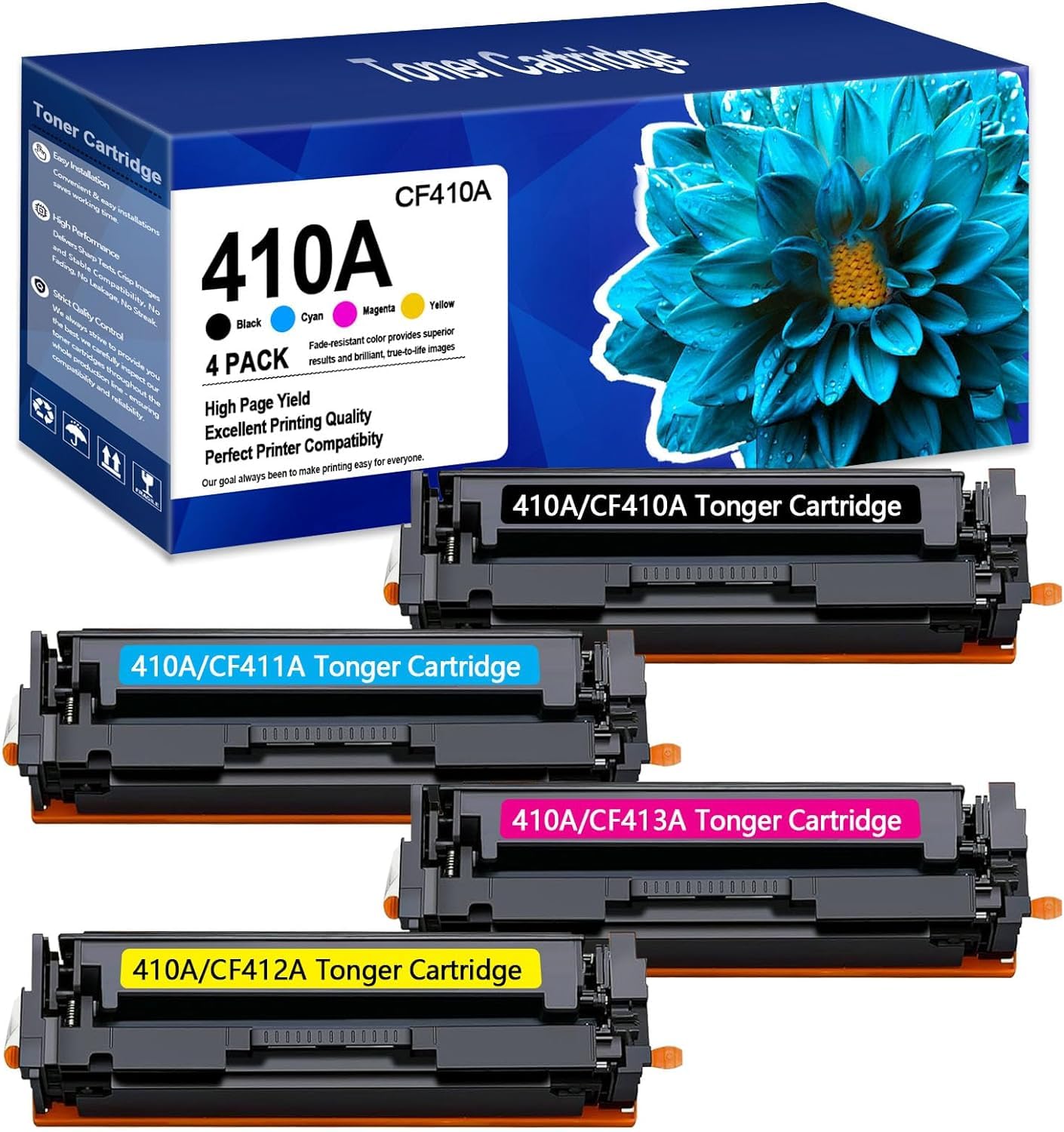 SPS 410A CF410A Compatible Toner Cartridges Replacement for HP 410A ...