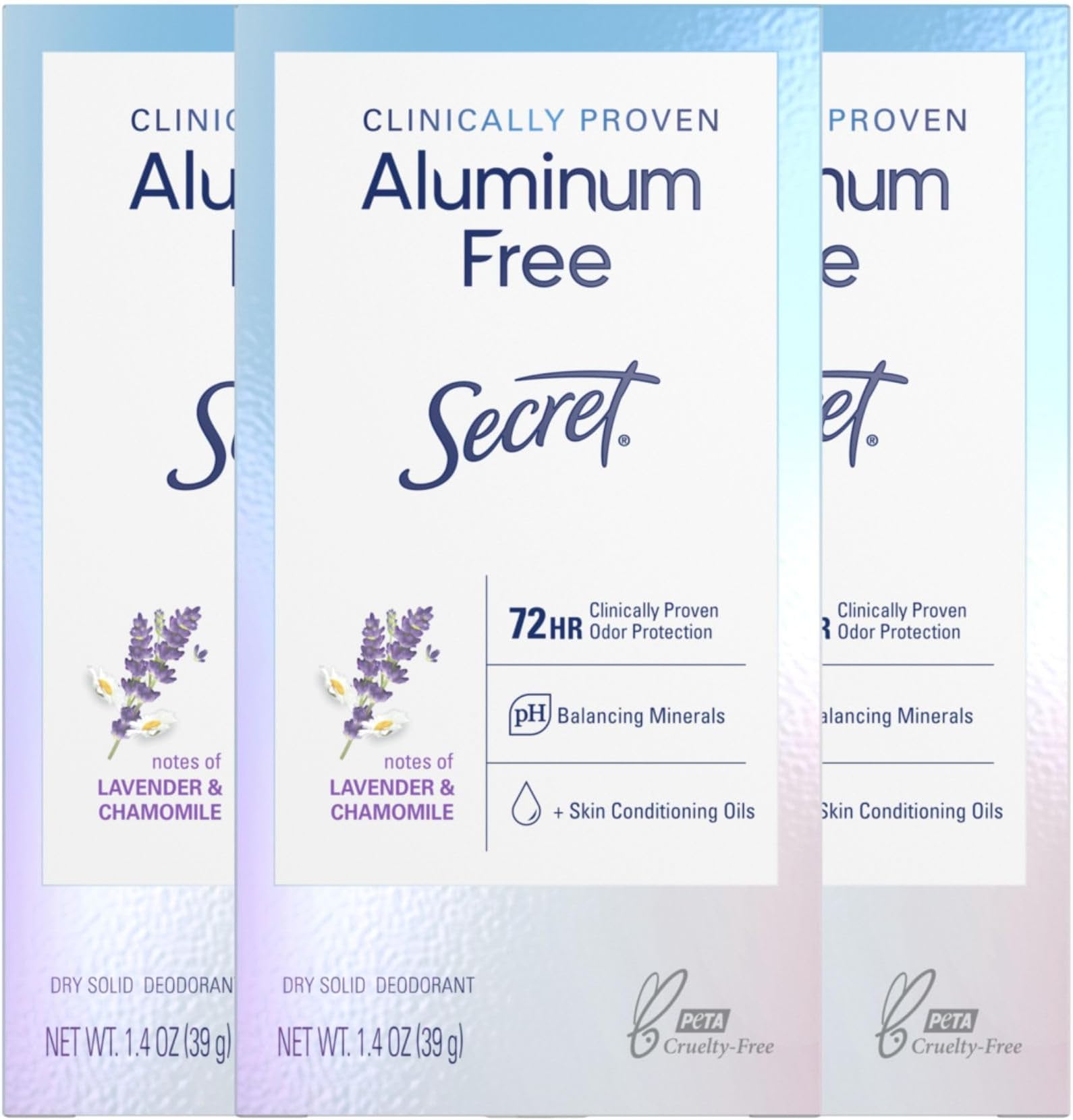 Amazon.com : Secret Clinically Proven Aluminum Free Deodorant for Women ...