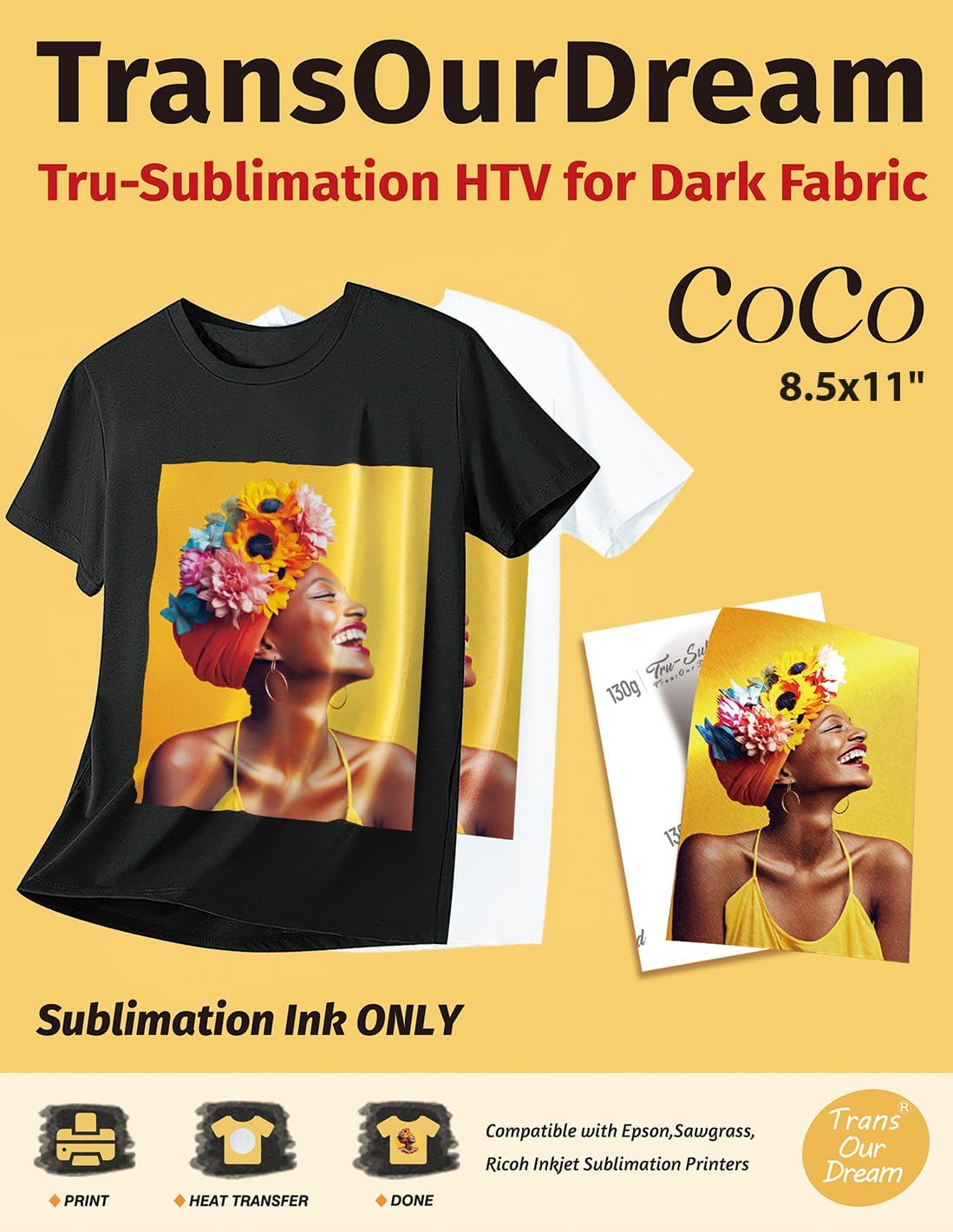 Amazon.com: TransOurDream Tru-Sublimation Blanks Coco Sets, Silky ...