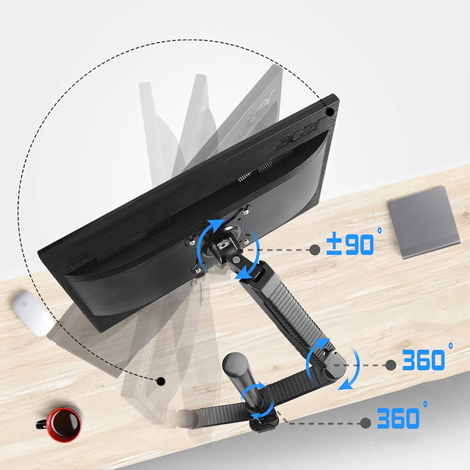 Monitor Arm Monitor and Laptop Mount 2-in-1 Philippines | Ubuy