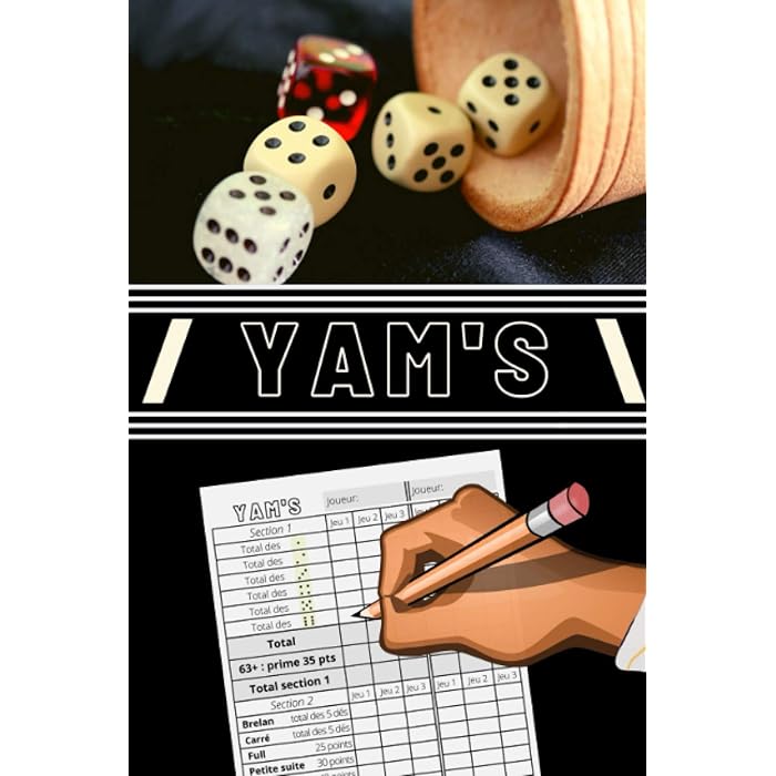 Buy YAM'S: carnet de YAM's | 120 pages pour noter vos scores en famille ...