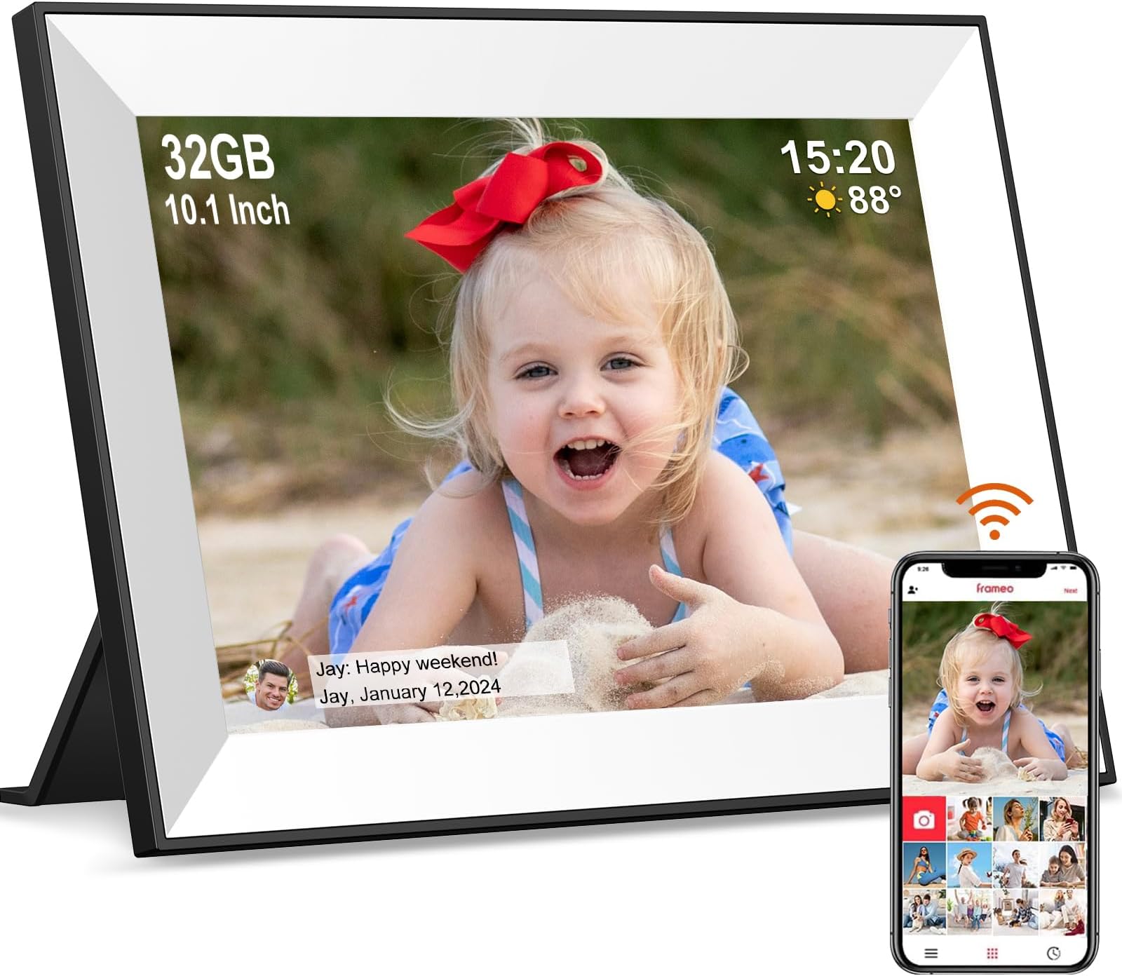 Amazon.com : Digital Picture Frames Electronic Photo Frame Small ...