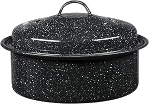 Amazon.com: Granite Ware 8.7-Inch Covered Round Roaster, 3 Lb Capacity ...
