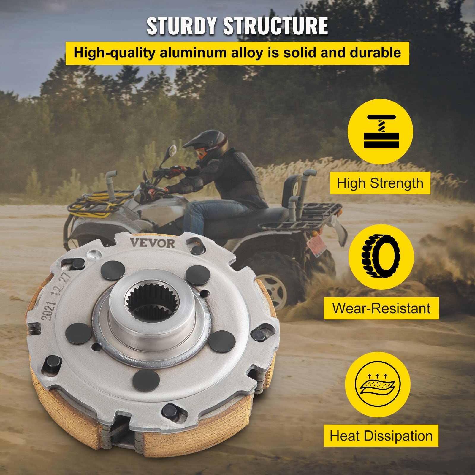 Mophorn Wet Clutch Kits Assembly compatible with UTV ATV 500 700 MSU ...