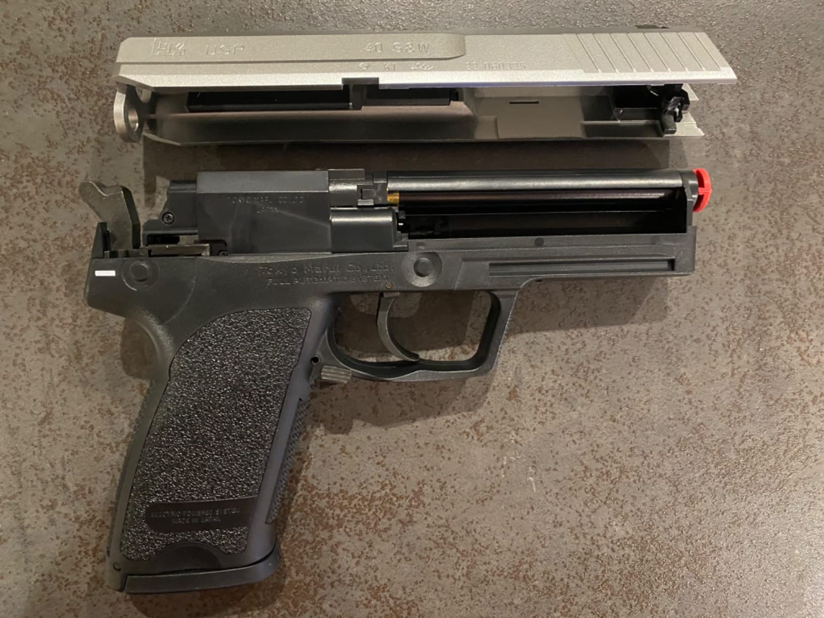 Amazon.co.jp: 東京マルイ(TOKYO MARUI) H&K USP SILVER SLIDE 18歳以上電動ハンドガン スライド ...