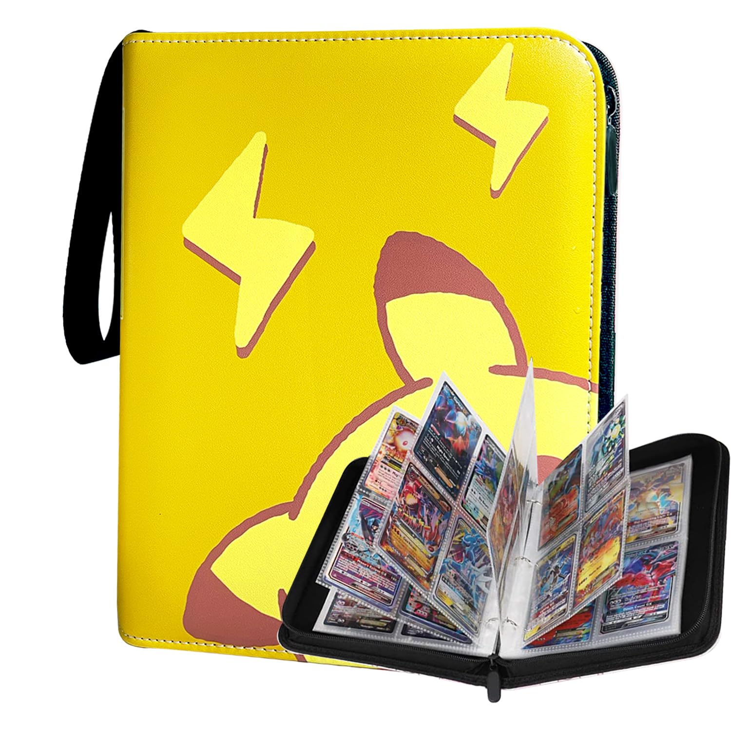 Trading Card Binder for TCG Cards, Card Holder with Removable Sleeves ...