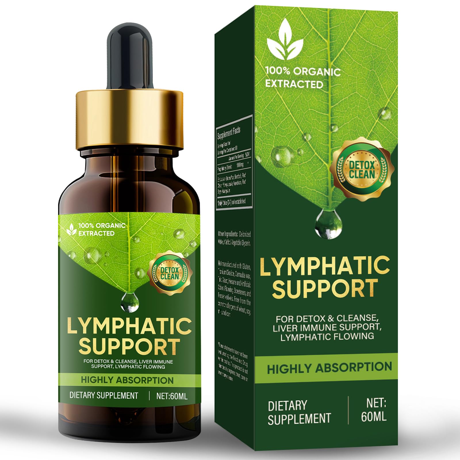 Amazon.com: Hajoyful Lymphatic Drainage Drops, Lymph System Support for ...