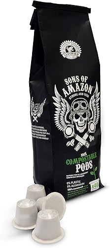 Sons of Amazon COMPOSTABLE COFFEE PODS for Nespresso* Machines - 40 ...