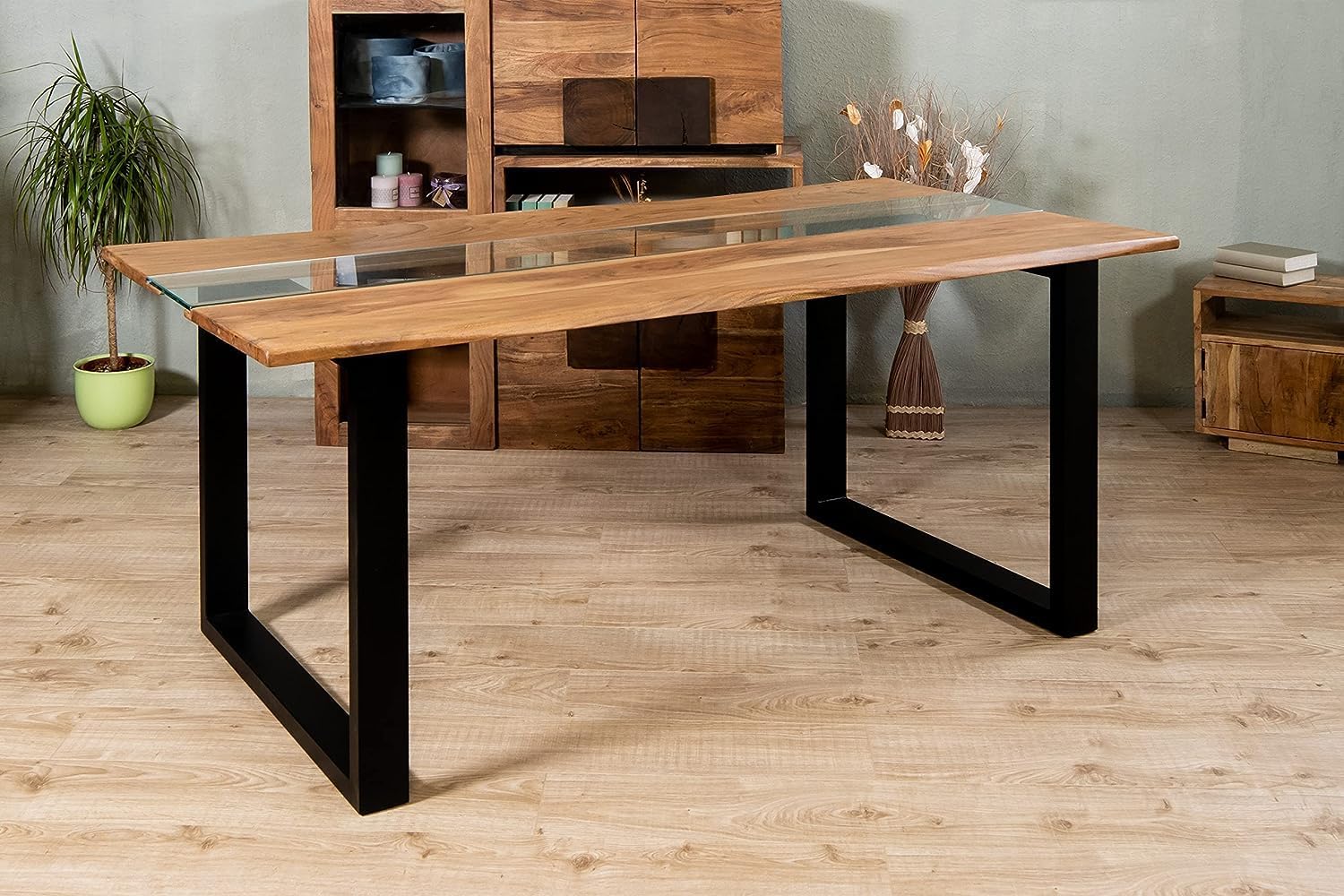 SAM B-Ware Esszimmertisch 140 x 80 cm Branwen, Baumkantentisch ...