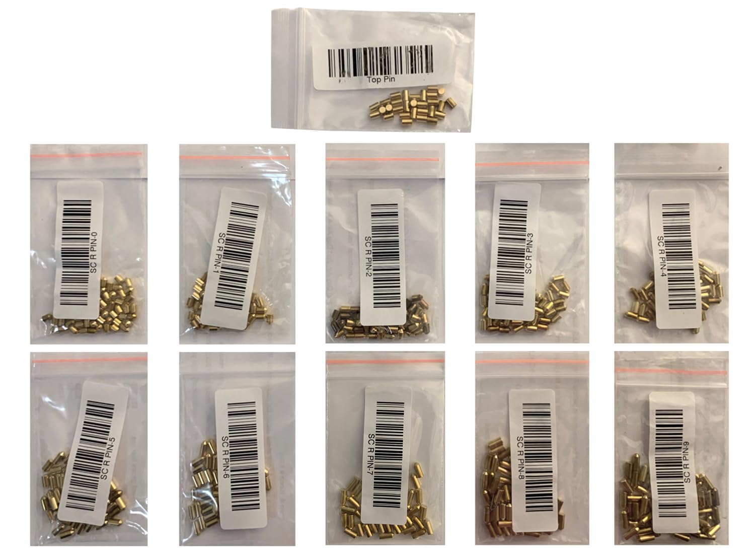 SC1 / SC4 Compatible Schlage Keyway Re-Key Kit Bottom Pins #0 to #9 ...