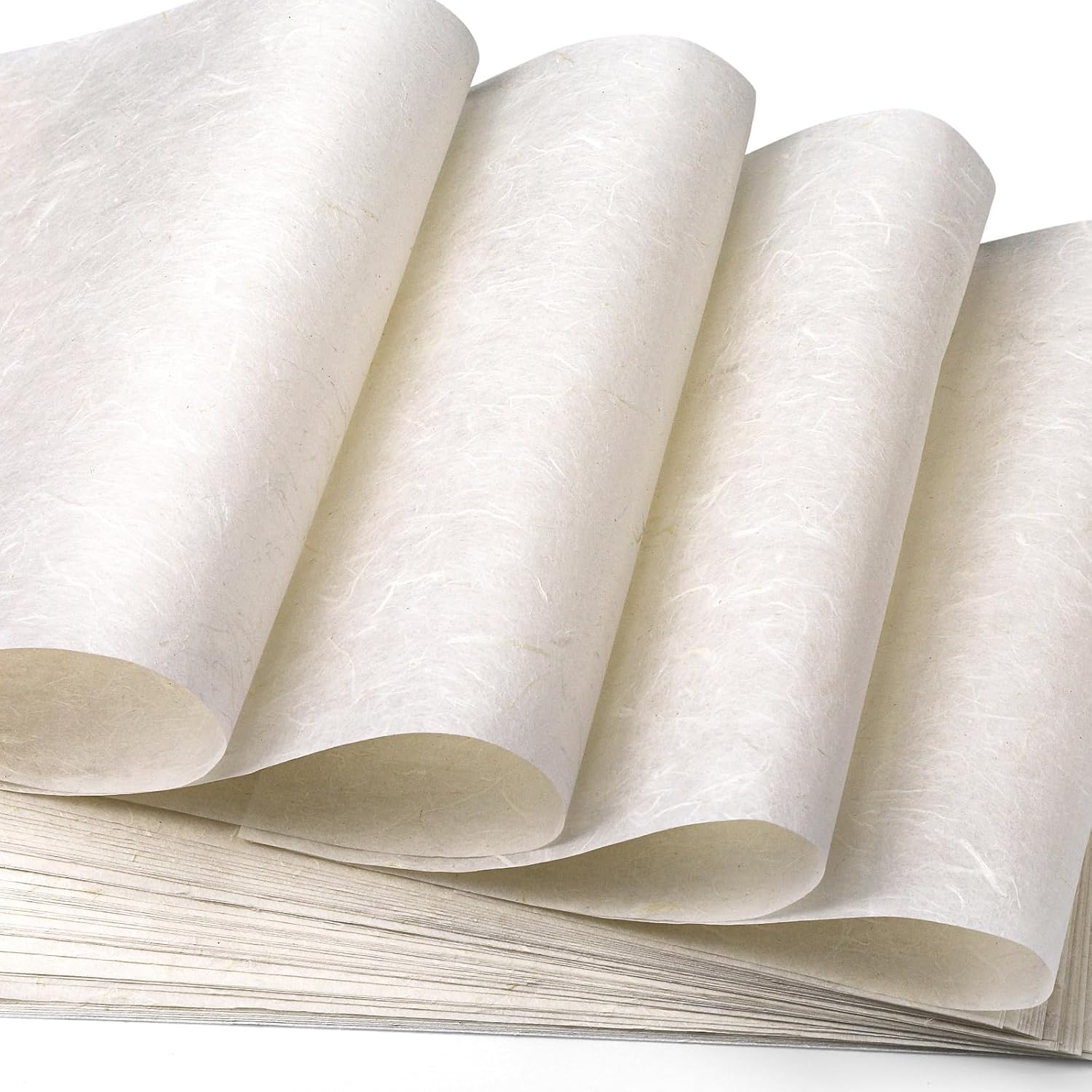 Amazon.com: GarfxG 50 Sheets A4 Mulberry Paper Sheets Natural Fiber ...