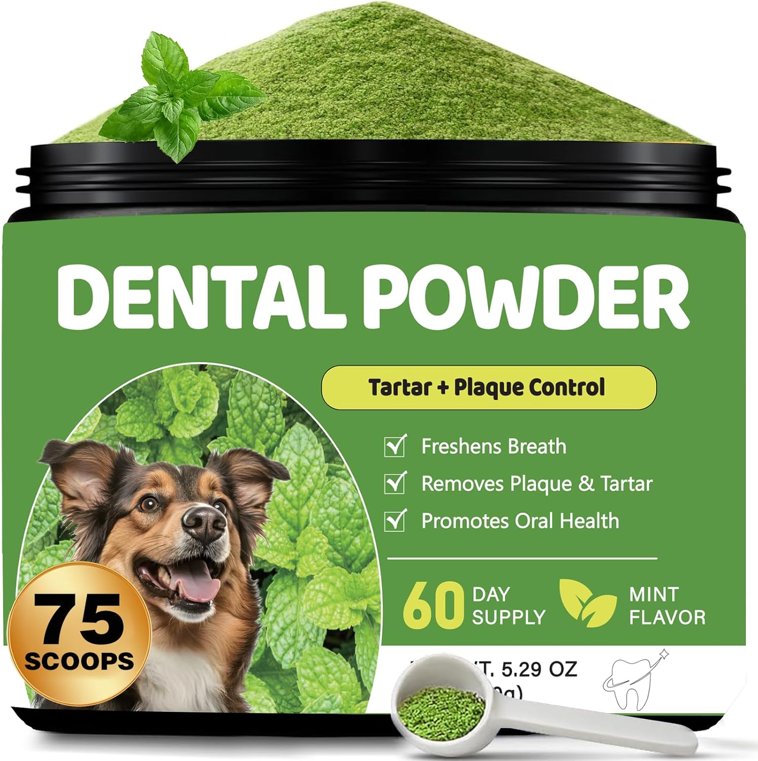Amazon.com: Dog Dental Powder, Teeth Cleaning Powder for Dogs, Plaque ...