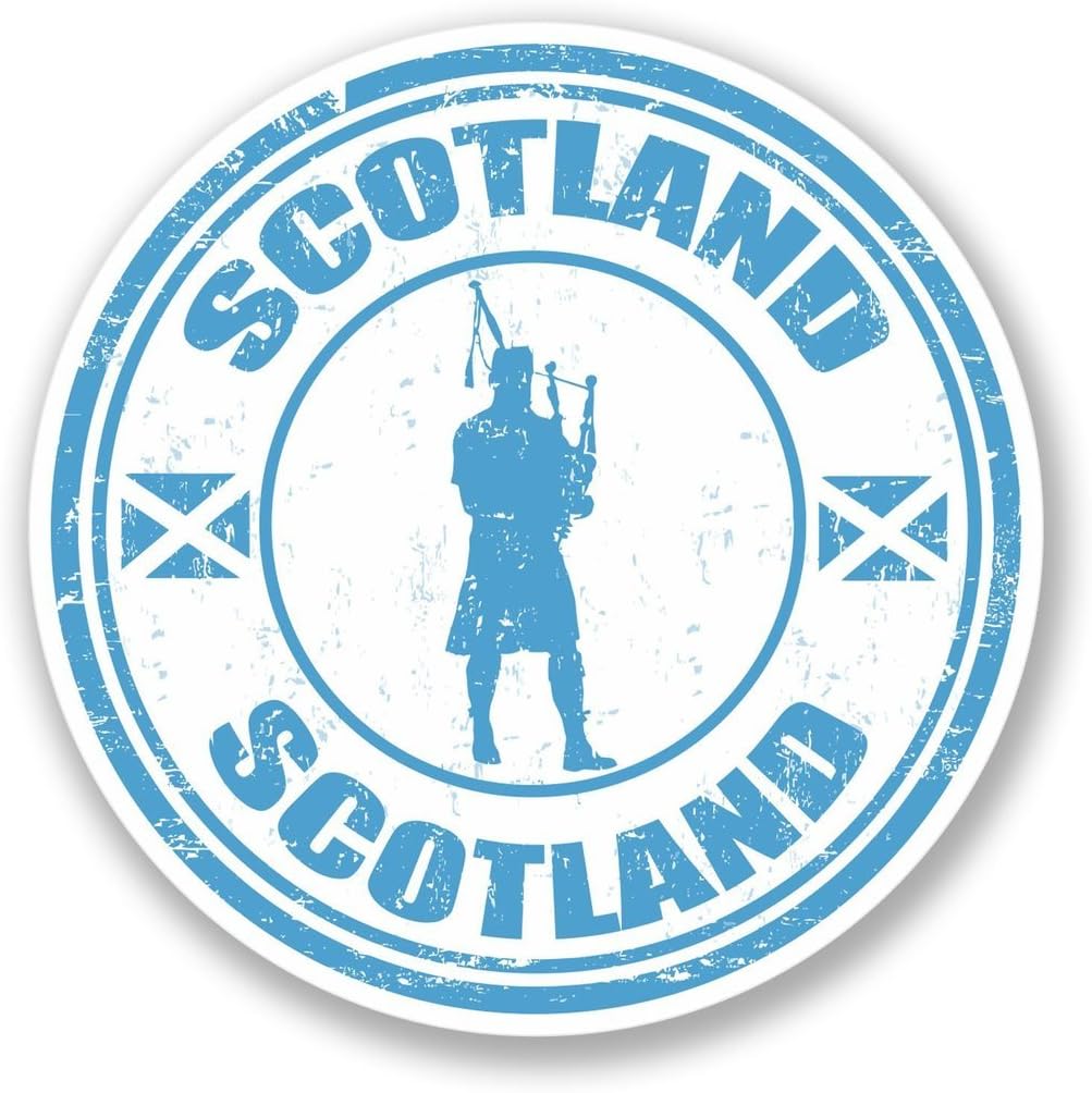 2 x 10cm/100mm Scotland Window Cling Sticker Car Van Campervan Glass ...
