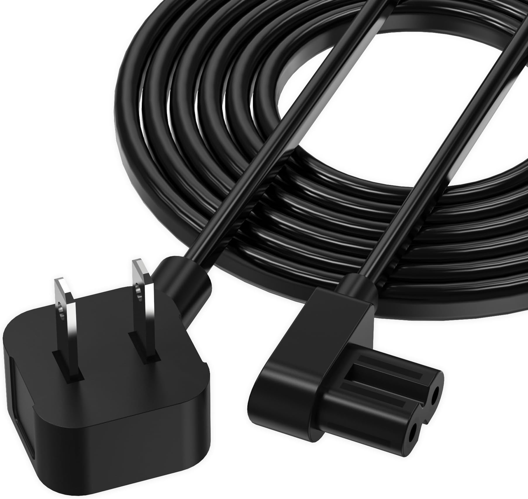 Amazon.com: AGVEE 10ft TV Power Cord, 90 Degree Angled L-Shaped UL ...