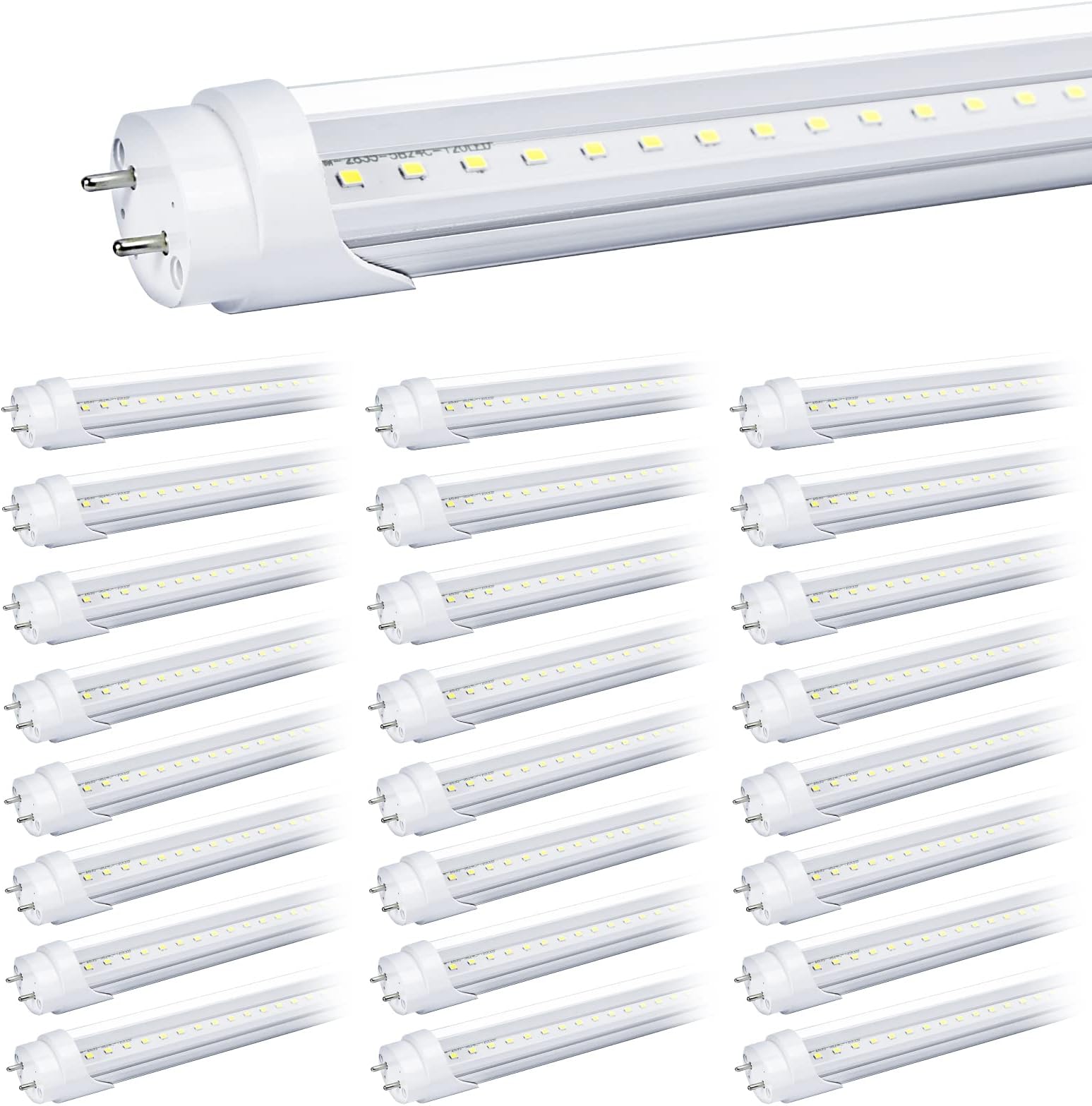 GE Lighting (16 Tubes) GE 13142 LED Tube T8, 15 watt, 1800 Lumen 6500K Daylight Plug and Play ...