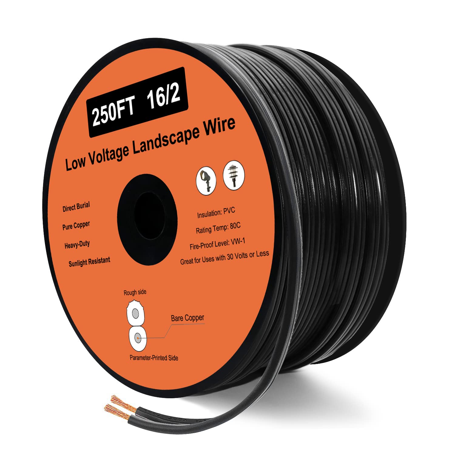 Snapklik.com : UBOORY 16/2 Low Voltage Landscape Wire, 16 Gauge 2 ...