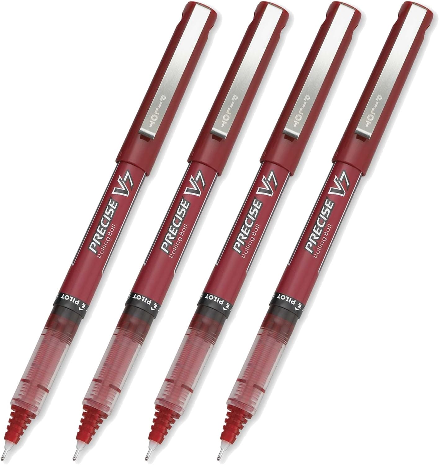 Amazon.com : Pilot Precise V7 Stick Rolling Ball Pens, Fine Point, Red ...