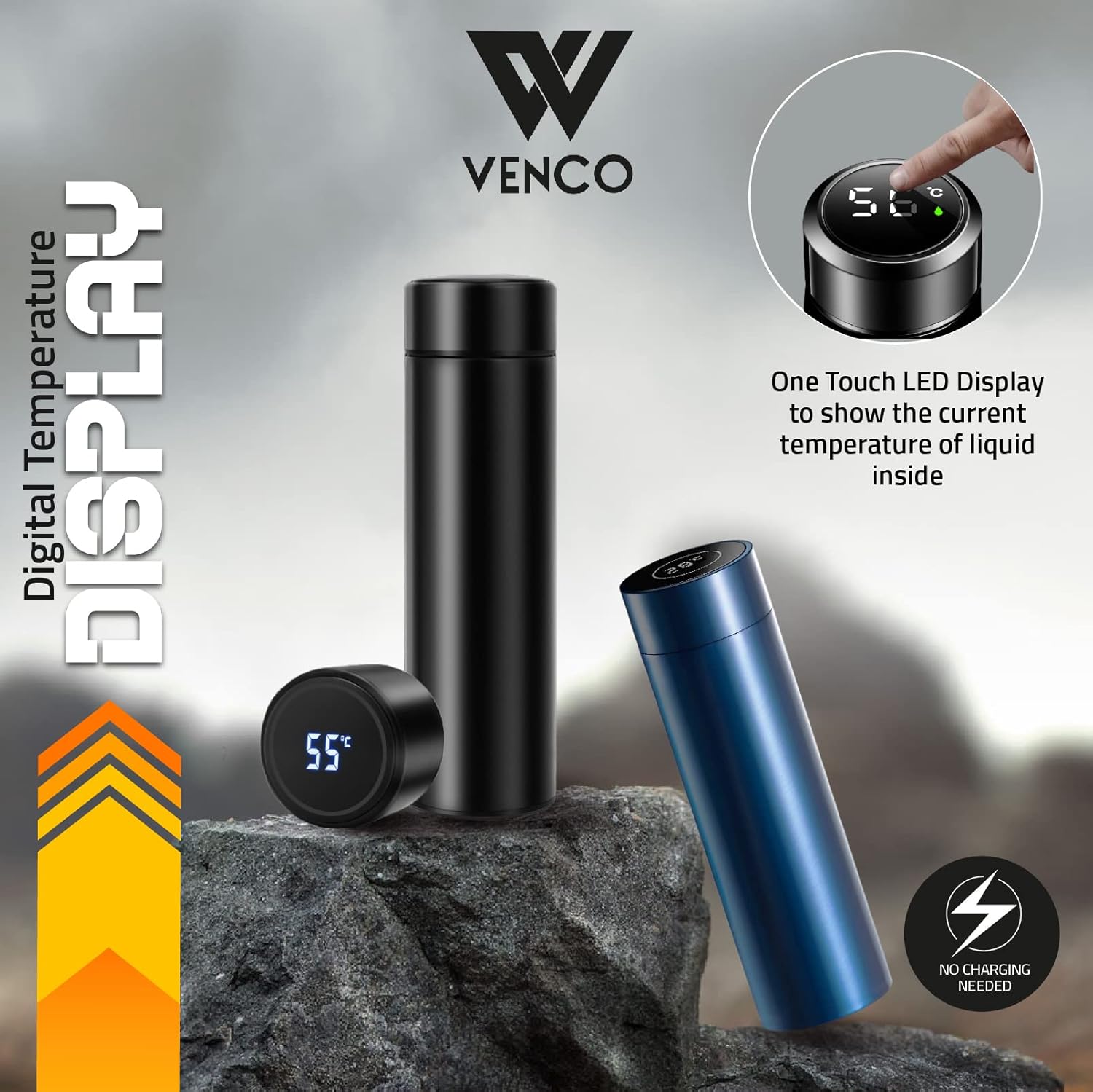 Stylish Smart Vacuum Flask Thermos Water Bottle – Nepal | Ubuy
