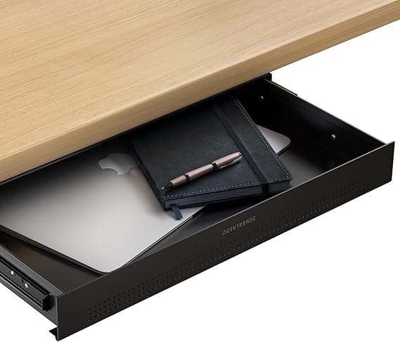Desktronic Hidden Organizer, Under-Desk Storage Drawer - Easy ...