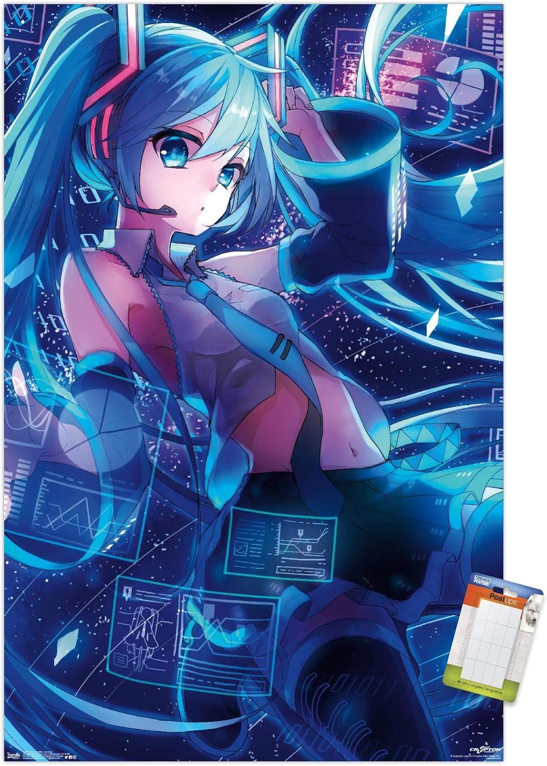 Amazon.com: Trends International Hatsune Miku - Screens Wall Poster, 22 ...