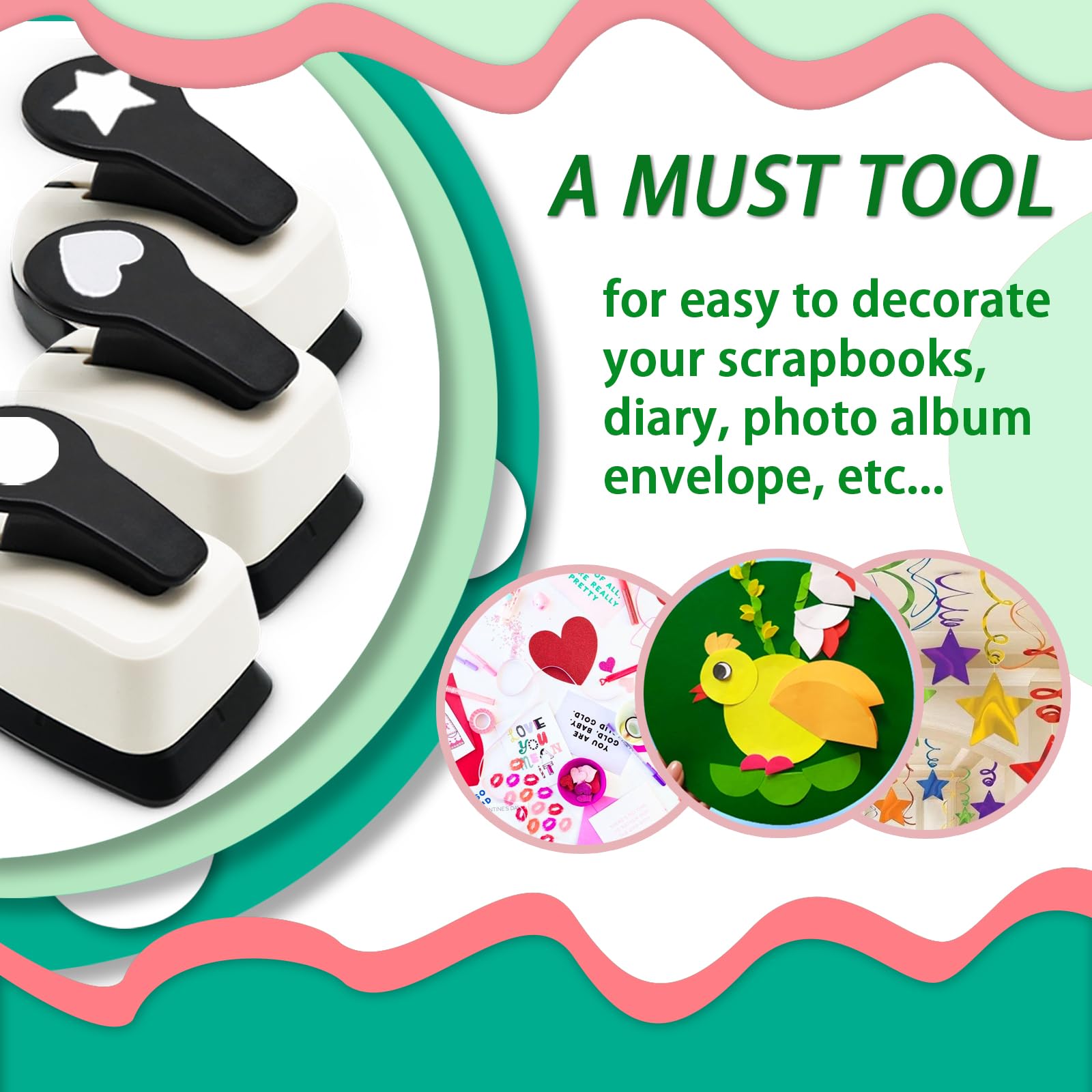 Snapklik.com : Paper Punch, Heart Hole Puncher, Circle Punch, Star Hole ...