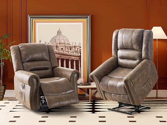 Amazon.com: CDCASA Dual Motor Lay Flat Lift Chairs Recliners for ...