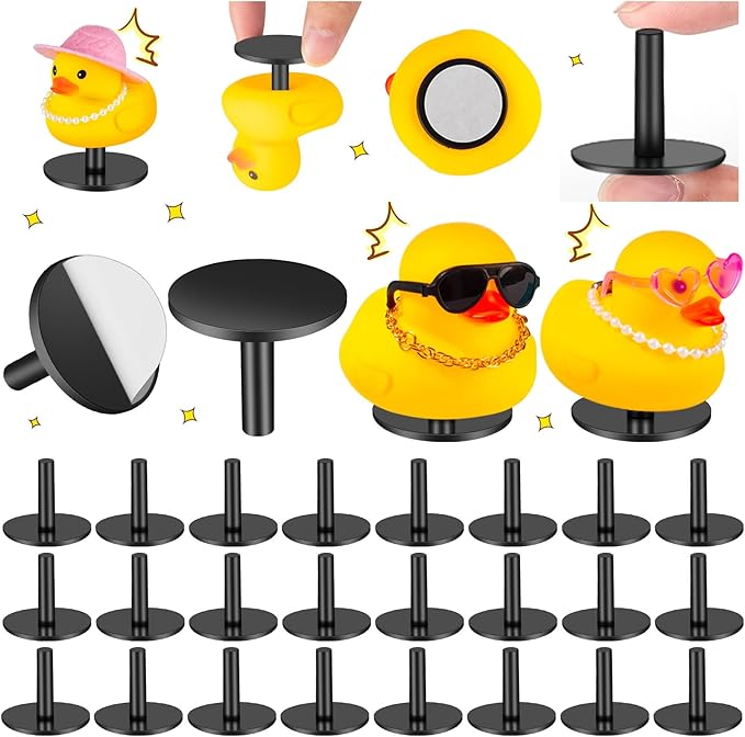 Amazon.com: ZHWKMYP 20Pcs Duck Holder, Black Plastic Duck Plug Holders ...