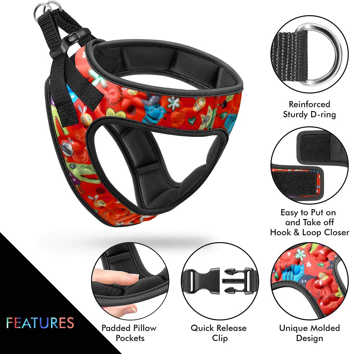 Metric USA Comfort fit Dog Harness Easy to Put-on Comfortable ...