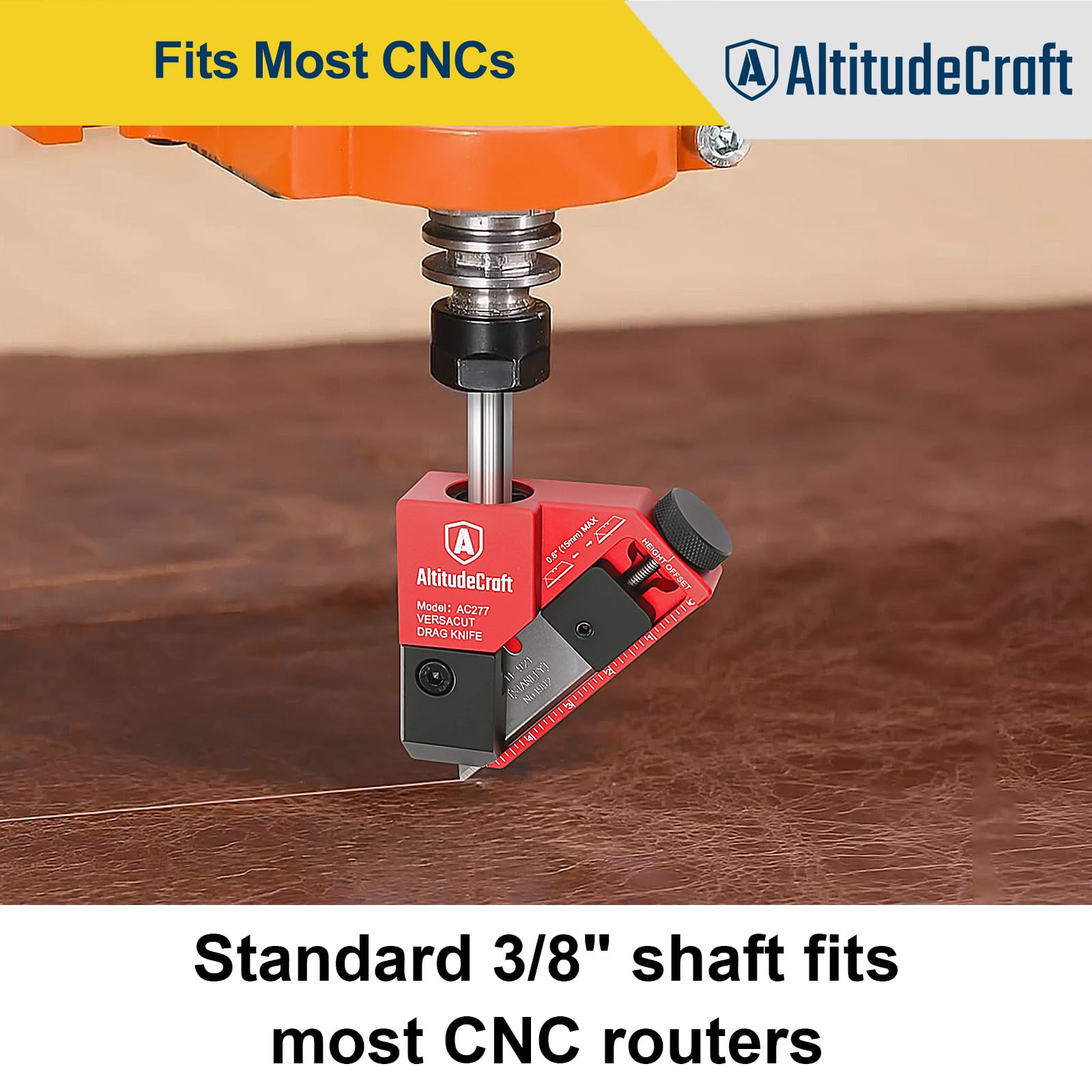 Snapklik.com : AltitudeCraft Precision Drag Knife 3/8” Shaft For CNC ...