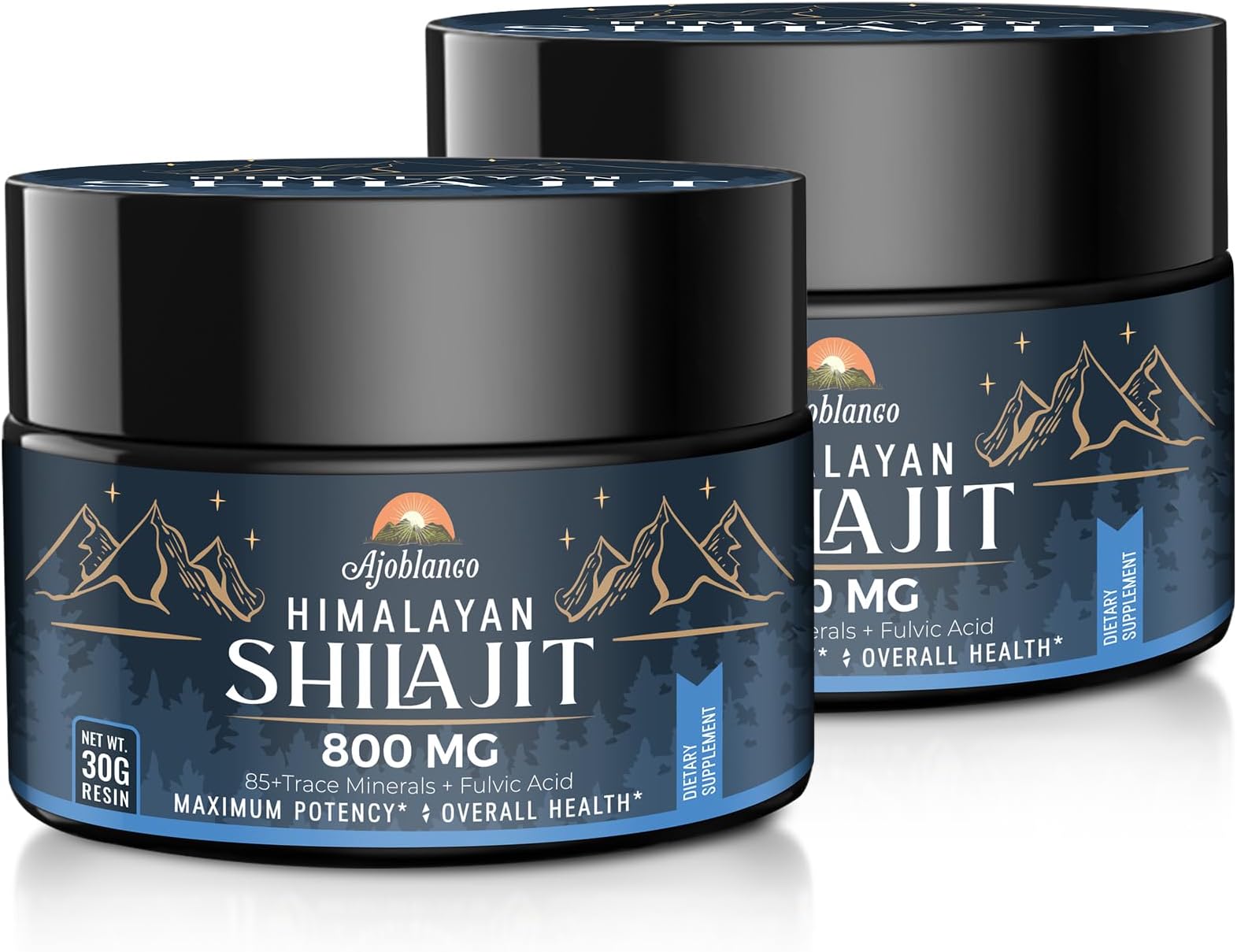 Amazon.com: Ajoblanco 800 Mg Himalayan Shilajit Resin, Shilajit Pure ...