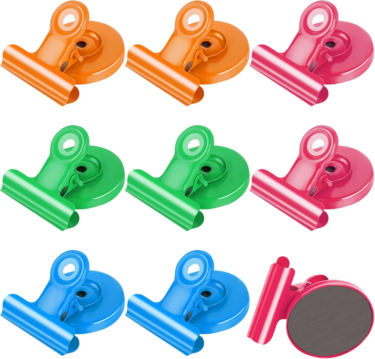 Amazon.com: 8 Pack Magnetic Clips for Refrigerator Whiteboard Locker ...