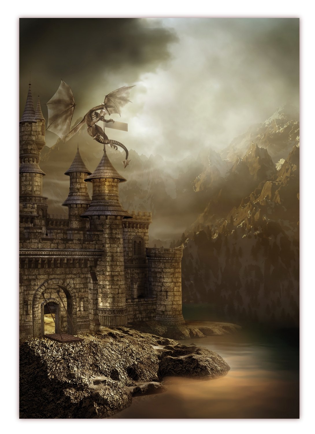 Fantasy Castles With Dragons Free Dragon Castle Siege Image | Download