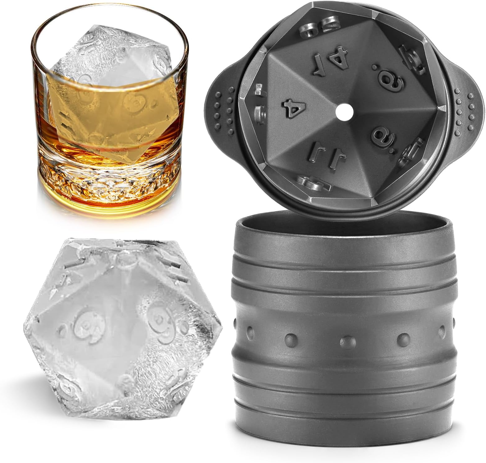 Amazon.com: Nax Caki D20 Dice Ice Mold, DND Gamer Gifts for Men Women ...