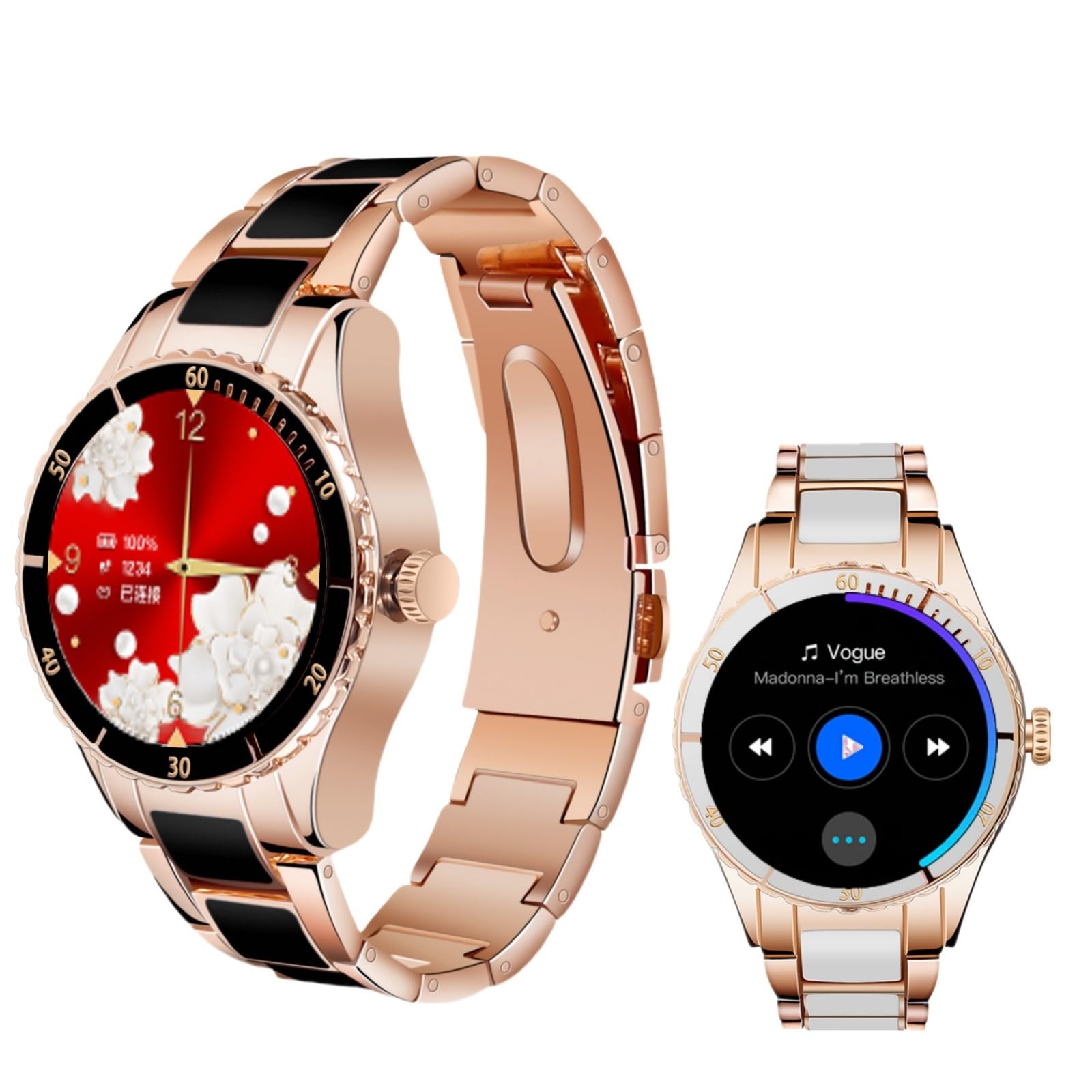 Amazon.com: SEAWATCHER Stylish Casual smartwatch, Sports Women's Watch, Fitness Tracker ...