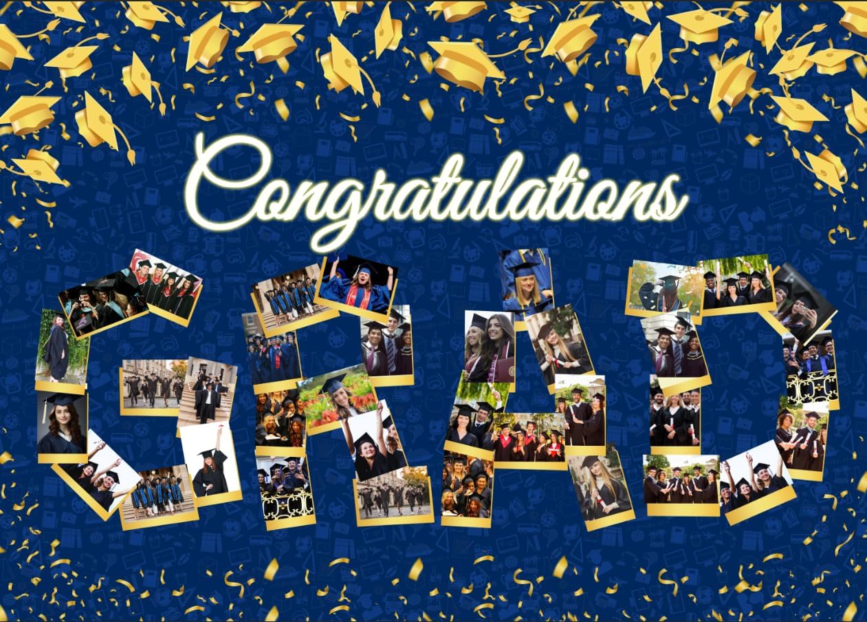 Amazon.com : Alltten 7x5ft Graduation Backdrop Graduation Picture ...