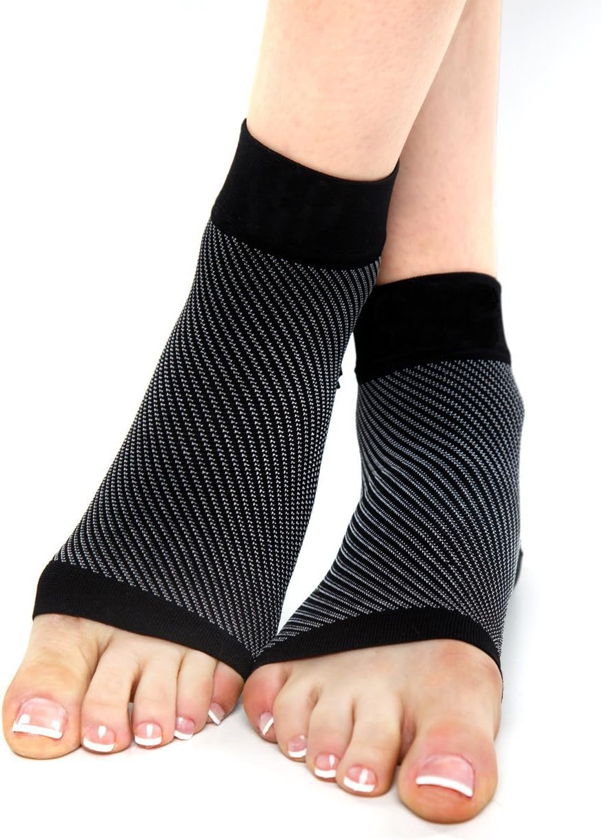 Careopody Compression Foot Sleeve, Relieves Plantar Fasciitis, Achilles ...