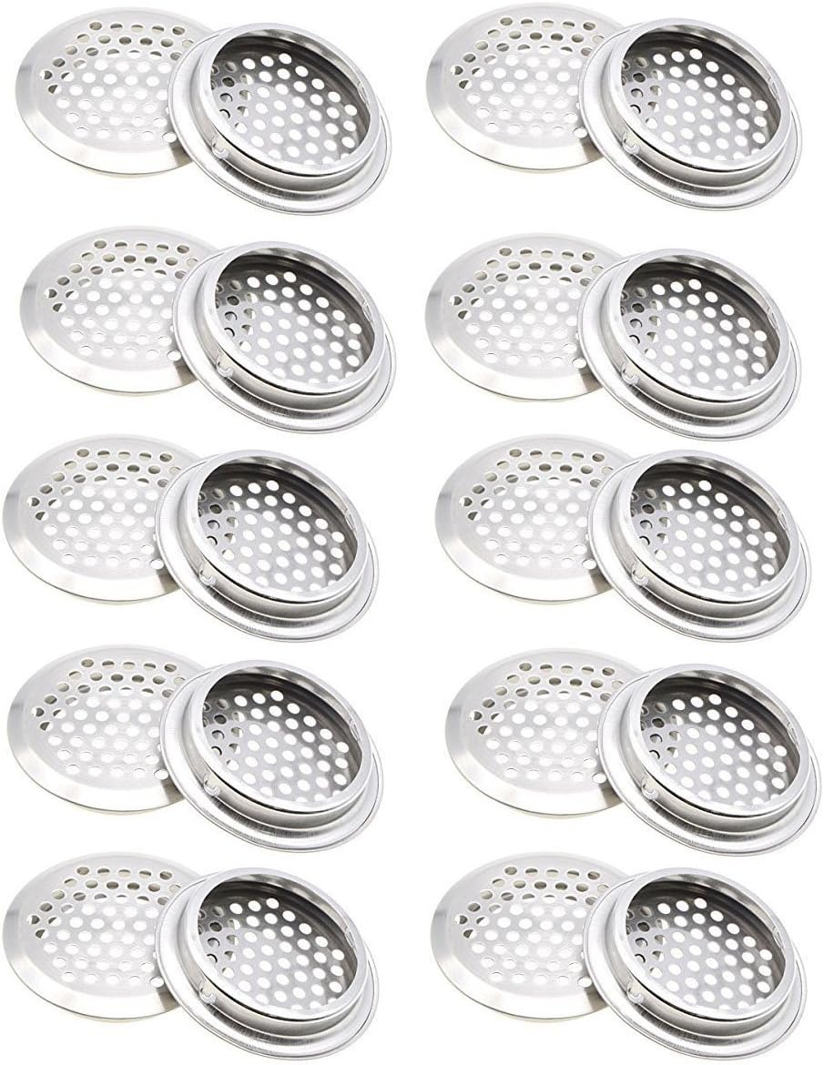 COMOK 20Pcs Air Vents 53mm/2inch Circular Soffit Vent Stainless Steel ...