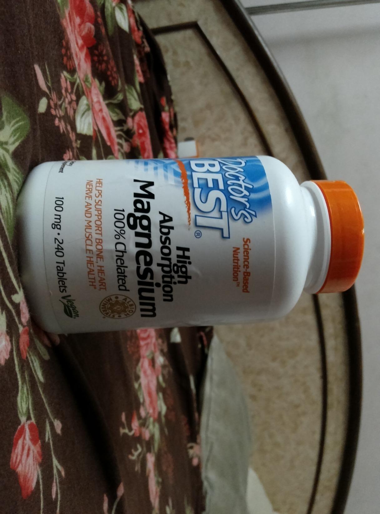 Doctor's Best, High Absorption Magnesium, 100% Chelated, 240 Tablets ...