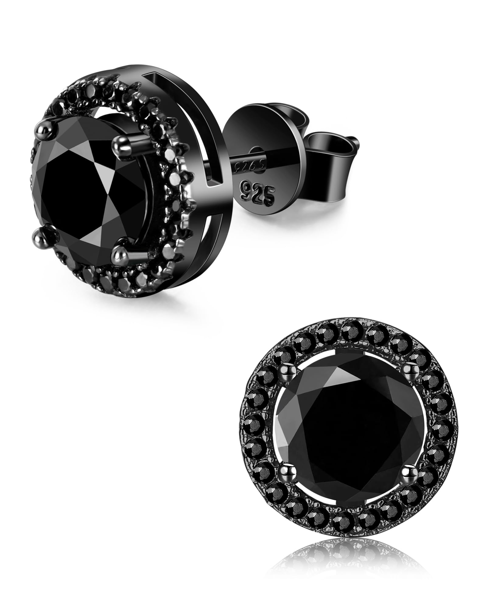 Amazon.com: Moissanite Earrings for Men Diamond Stud Earrings For Boy ...