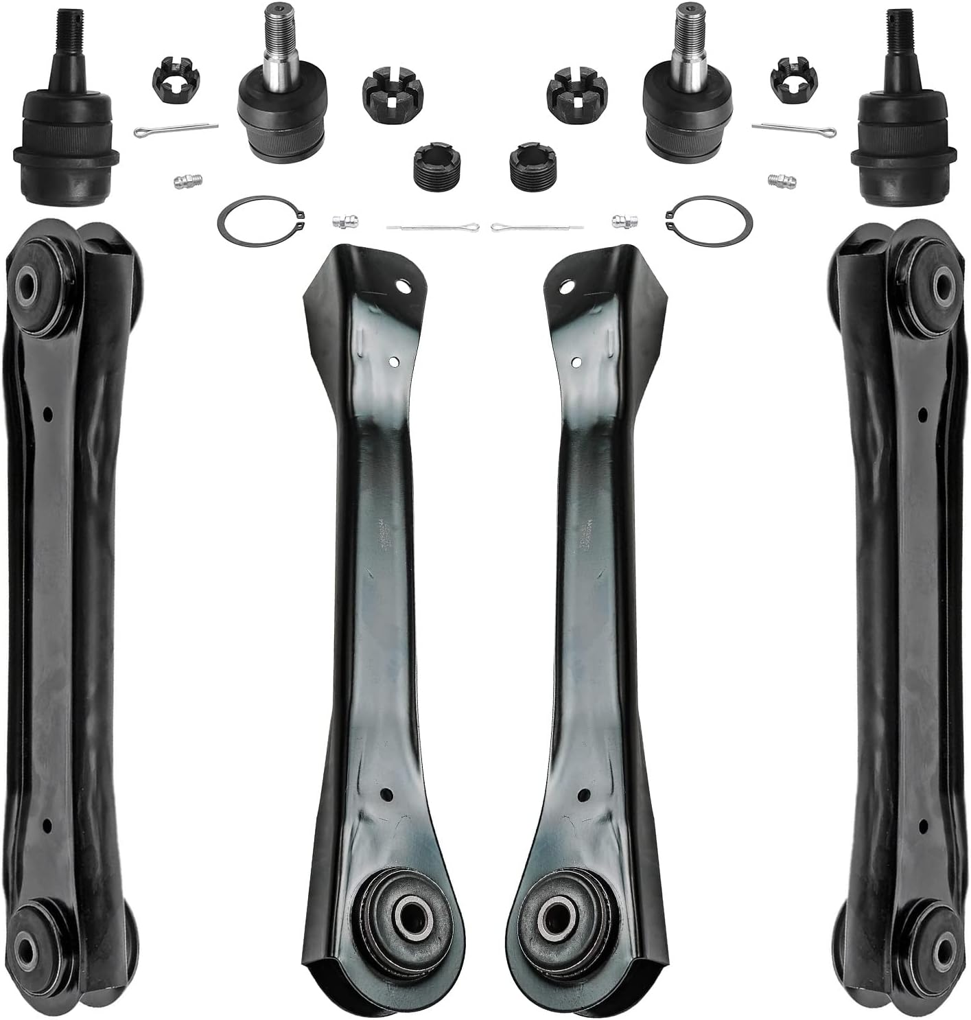 Amazon.com: Detroit Axle - Front Upper & Lower Control Arms Kit for ...