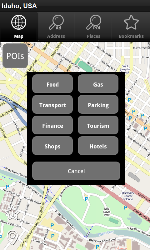 Idaho, USA Offline Map (Golden Forge) - App on Amazon Appstore