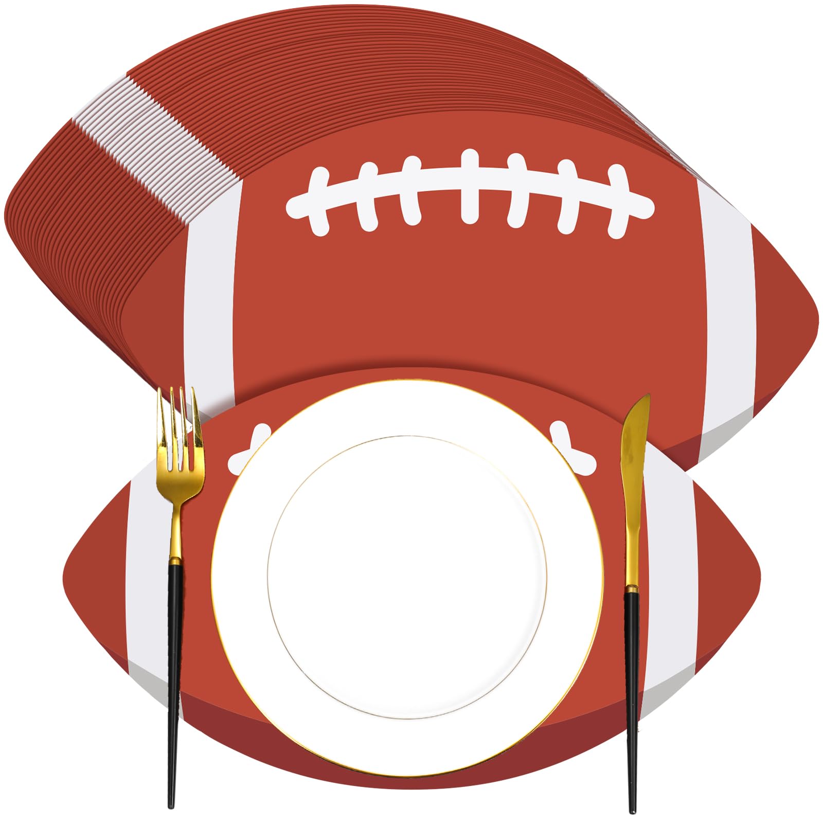 Amazon.com: Yingzhao 100 Pcs Football Party Paper Placemats Super ...